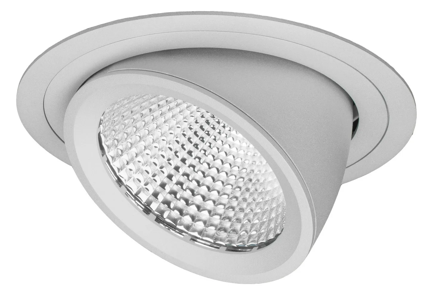 roundCENTURY 118 M – Runde Einbauleuchten dreh-ausschwenkbar silber 26W 43° 3000K CRI92 AE82366 ...